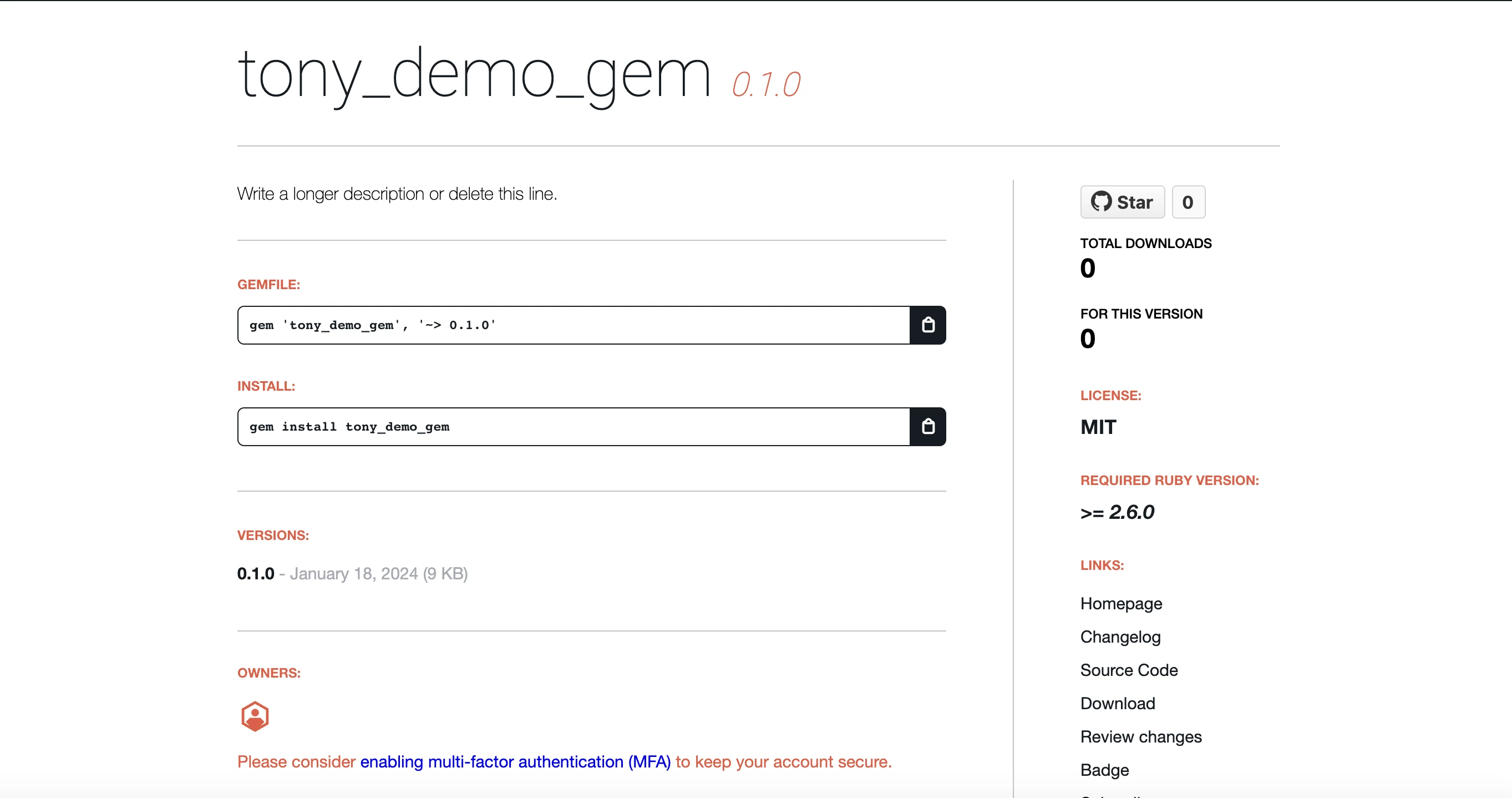 How to create your own gem in Ruby